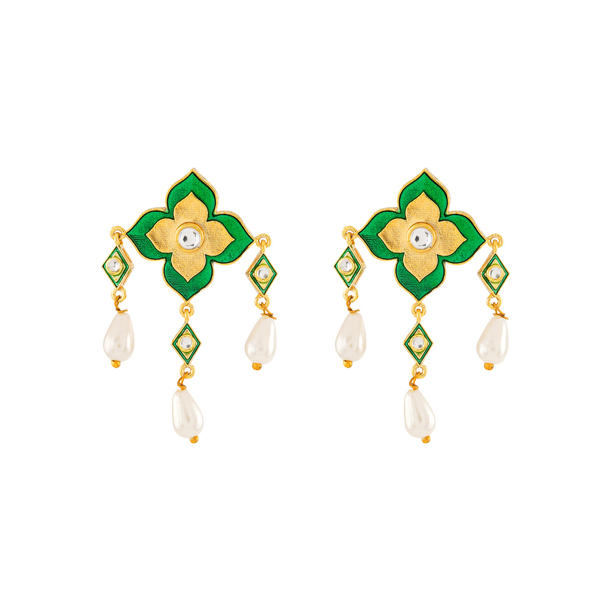Main Apni Favourite hun Green Truck Art Earrings – Teejh